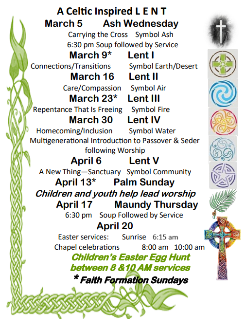 Events – Lent 2025 – Tolt Congregational United Church of Christ